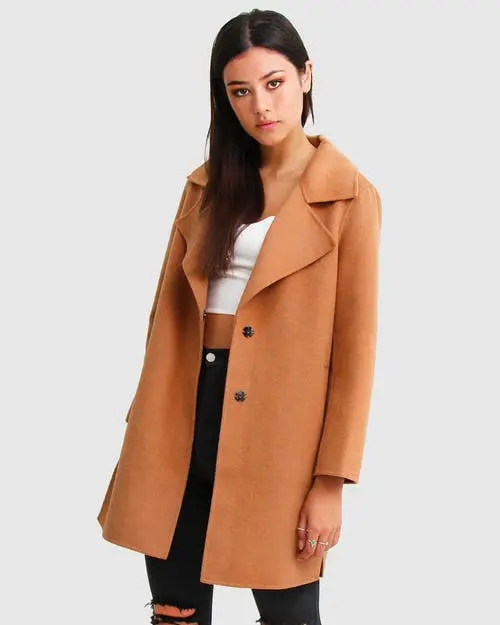 BELLE & BLOOM Ex Boyfriend Wool Coat - Camel
