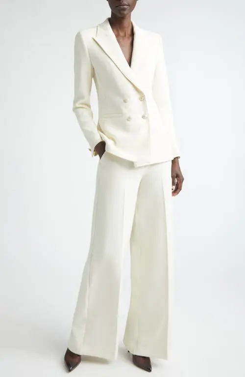 St. John Palais Stretch Double-breasted Blazer