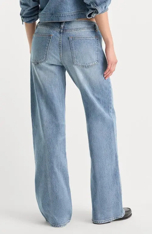 Good American Ghost Waist Low Loose Wide Leg Jeans