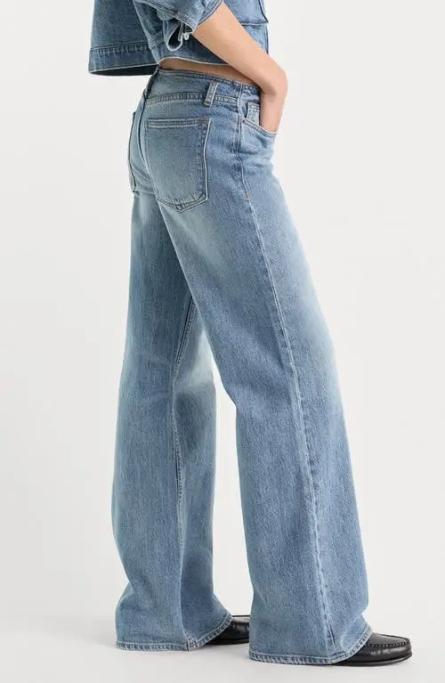 Good American Ghost Waist Low Loose Wide Leg Jeans