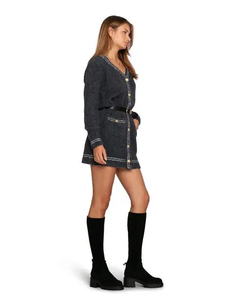BELLE & BLOOM Cute In This Mini Cardigan Dress
