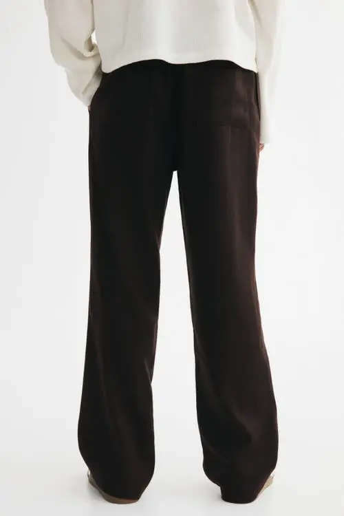 H&M Relaxed-fit Linen-blend Wide-leg Pants
