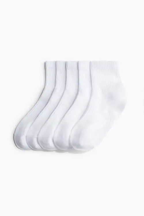 H&M 5-pack Sports Socks - White