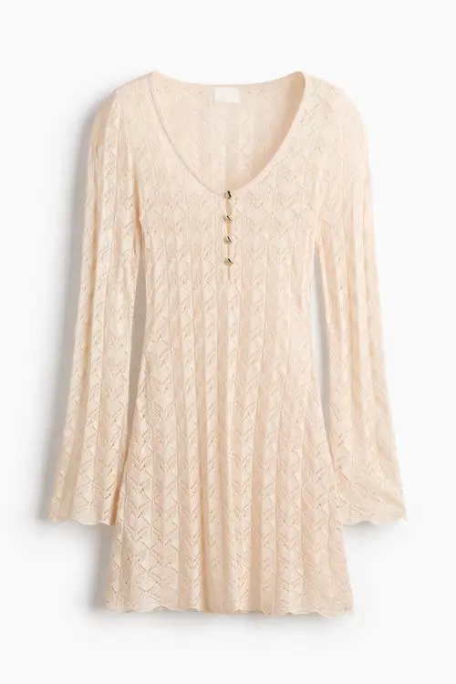 H&M Crochet-look Mini Dress
