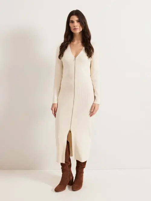 PHASE EIGHT Ella Ribbed Knit Dress