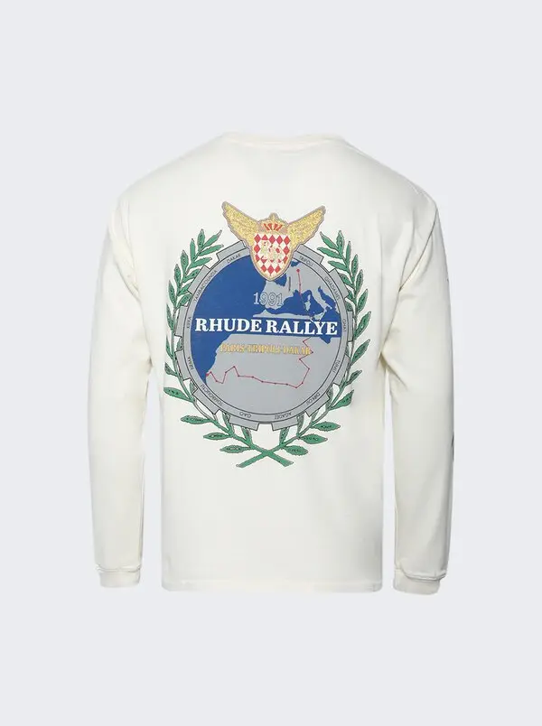 Rhude Tripoli Wreath Long Sleeve Tee Vintage And Green