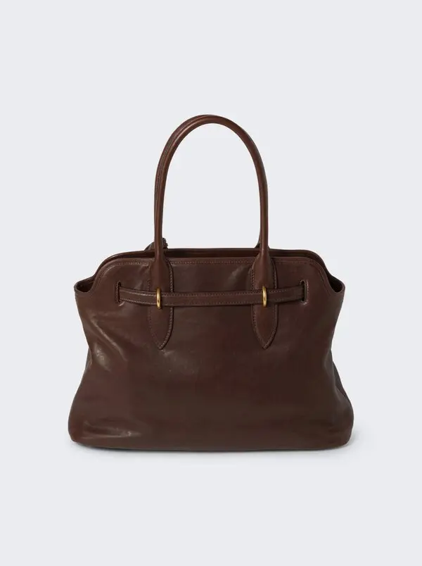 Miu Miu Aventure Nappa Leather Bag Briarwood