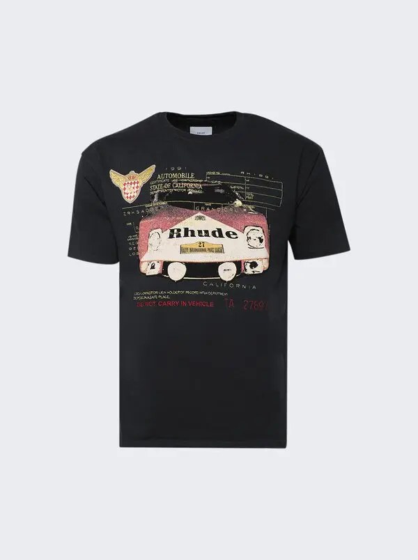 Rhude Slip Tee Vintage And - Black