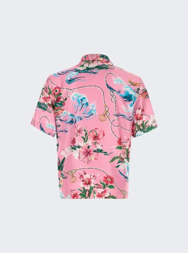 Gucci Printed Silk Twill Bowling Shirt