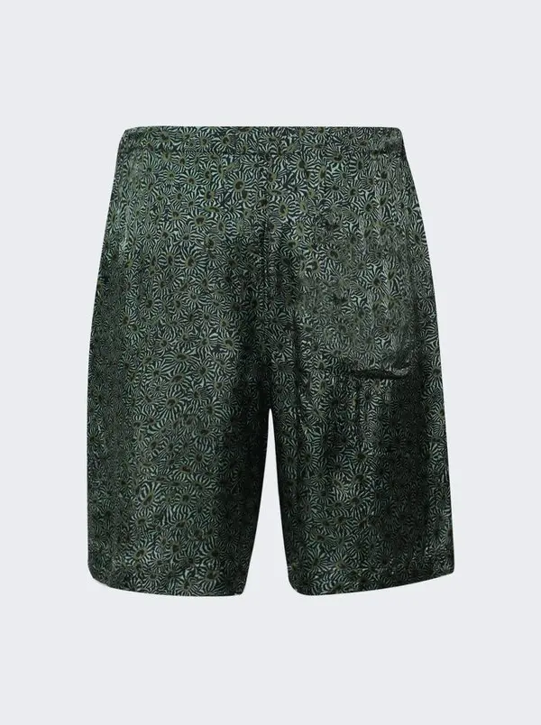 Dries Van Noten Printed Viscose Twill Shorts