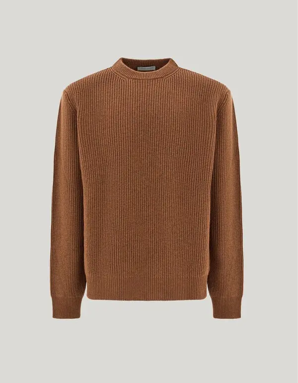 Canali Light Wool And Cashmere Crew Neck Sweater