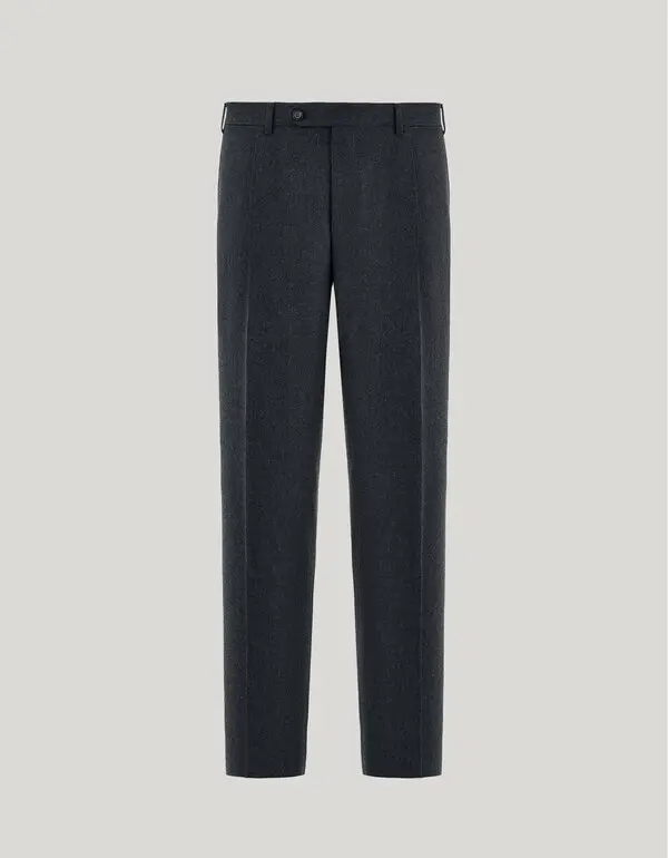 Canali Impeccabile Wool Flannel Regular-fit Pants