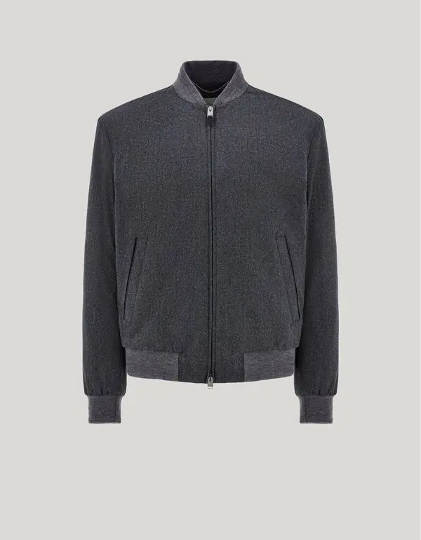 Canali Wool Bomber Jacket
