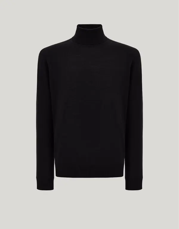 Canali Nuvola Seamless Merino Wool Turtleneck