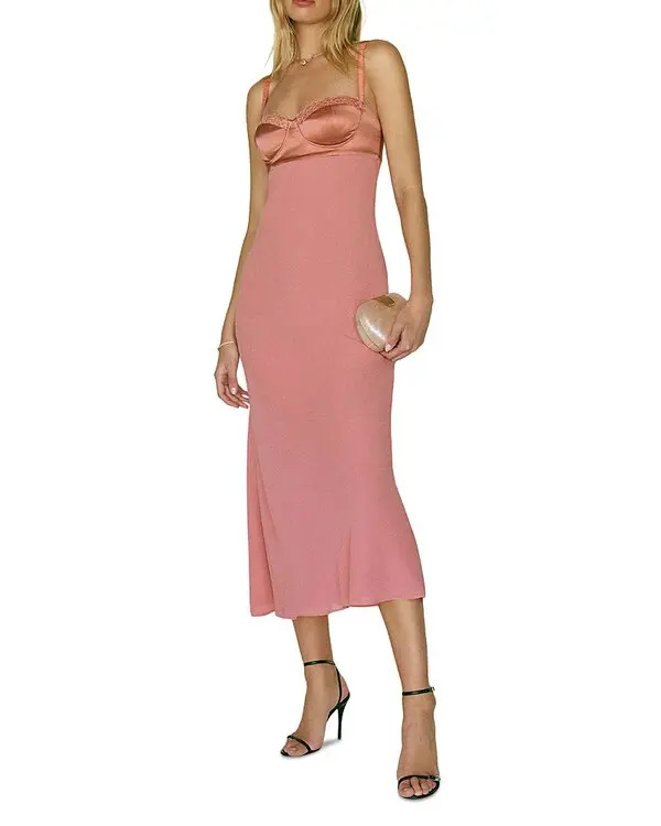 REFORMATION Breanne Sweetheart Neck Dress