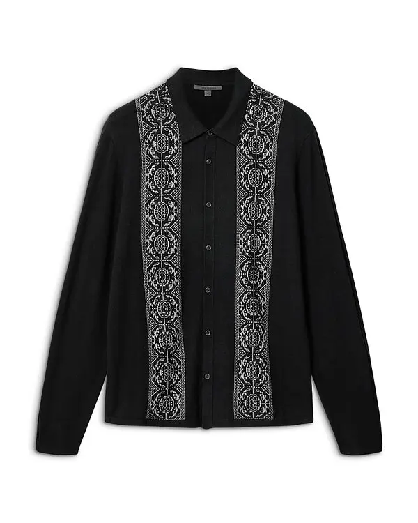 John Varvatos Filigrana Patterned Shirt