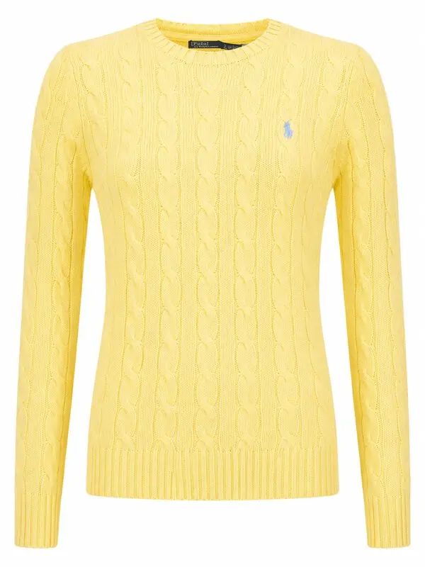Polo Ralph Lauren Maglia A Trecce - Yellow