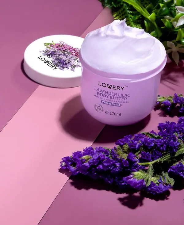 LOVERY 2 Piece Lilac Whipped Body Butter With Jojoba Oil And Shea Butter - Purple