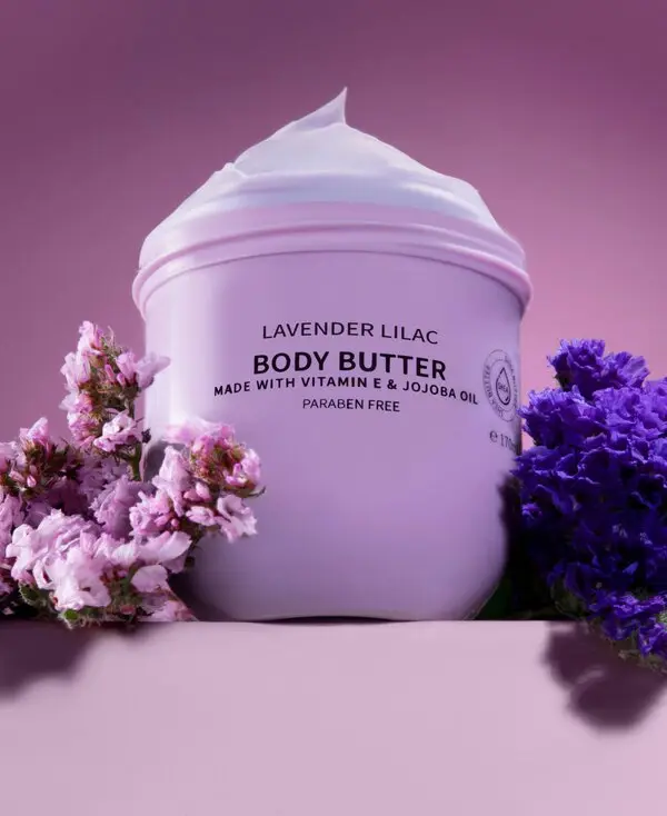 LOVERY 2 Piece Lilac Whipped Body Butter With Jojoba Oil And Shea Butter - Purple