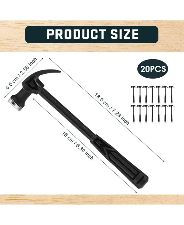 XDOVET Mini Plastic Claw Hammer Household Diy Tool