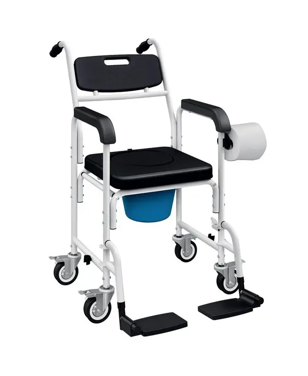 HOMCOM Shower Chair With Wheels