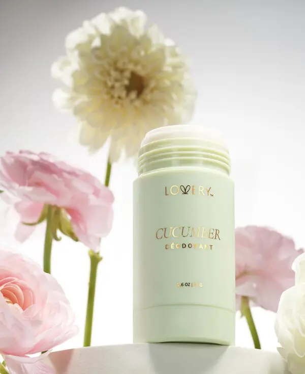 LOVERY Cucumber Deodorant Aluminum Free Stick 2.6oz 24 Hour Odor Control
