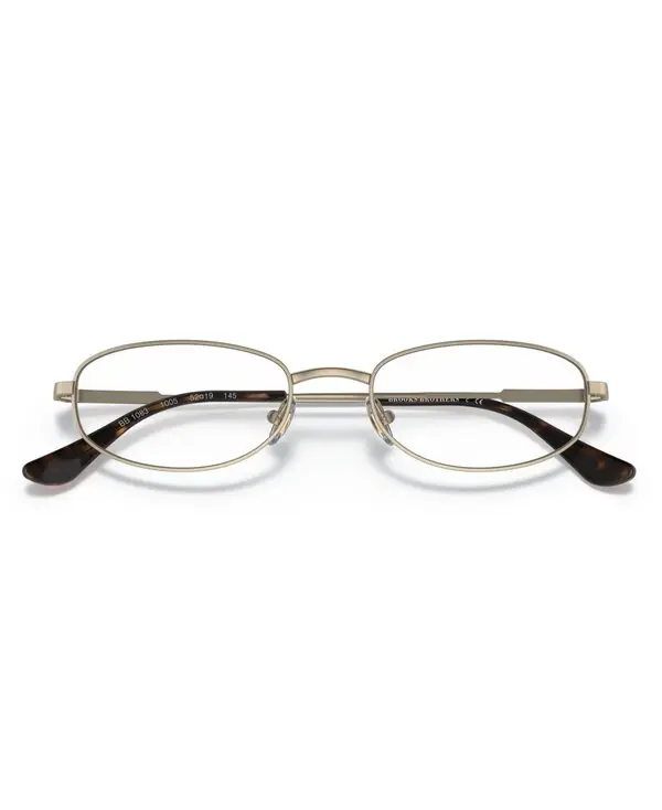 Brooks Brothers Gold Tone Oval Eyeglasses - Matte Gold