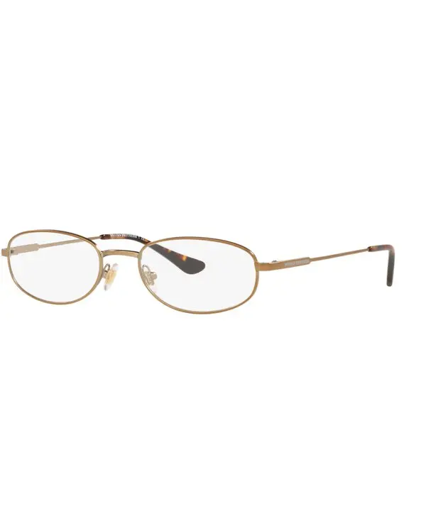 Brooks Brothers Gold Tone Oval Eyeglasses - Matte Gold
