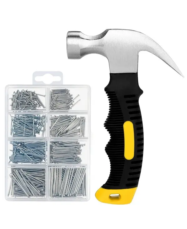 XDOVET Nail Hammer Kit Wall Hanging Frame Roofing Finishing