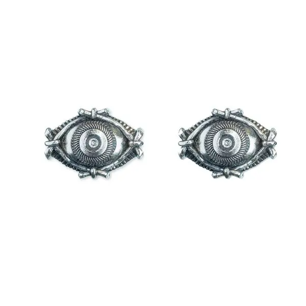 ASTOR & ORION Protection Eye Stud Earrings Sterling - Silver