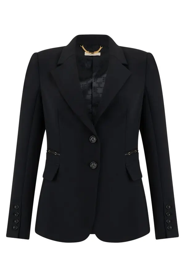 Elisabetta Franchi Single-breasted Tailored Blazer