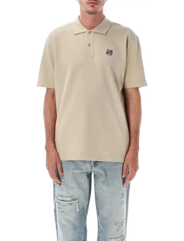Maison Kitsuné Short-sleeve Polo Shirt With Fox Patch