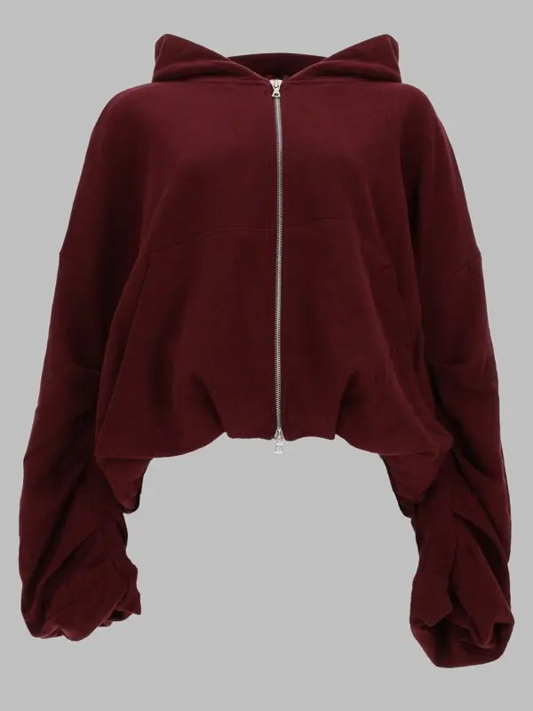 Dries Van Noten Oversized Zip-up Hoodie Sweatshirt