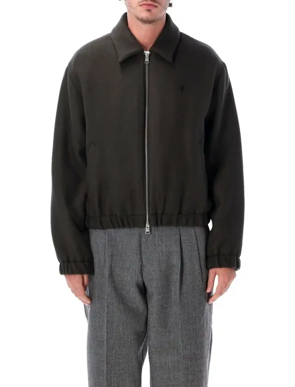 AMI Paris Padded Wool Zip Jacket