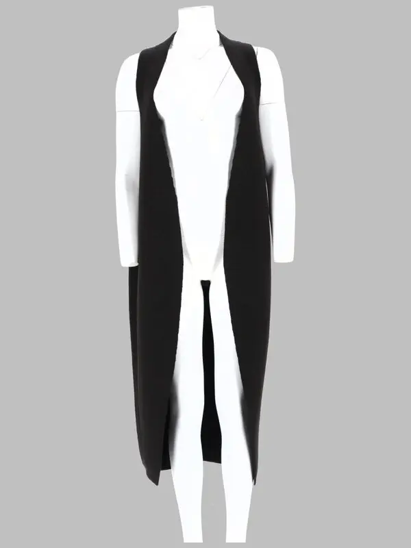 Rick Owens Longline Sleeveless Knit Vest - Black