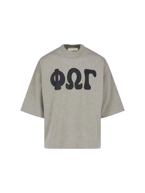Fear Of God Oversized Graphic T-shirt - Grey