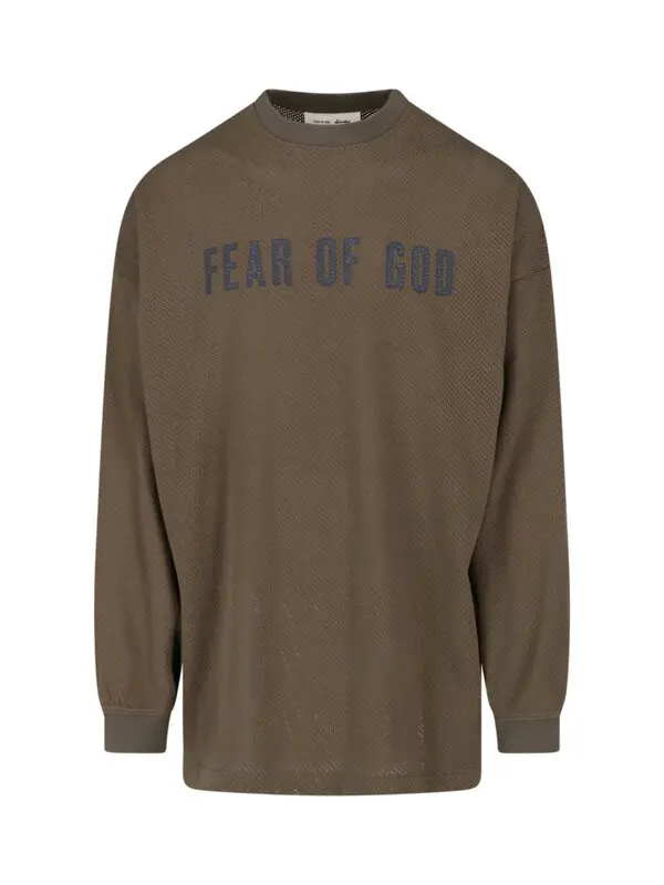 Fear Of God Long Sleeve Mesh Graphic T-shirt