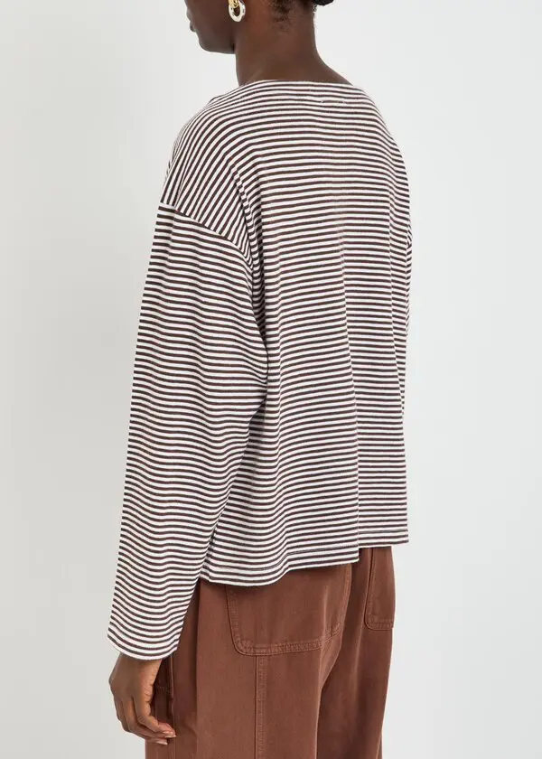Eileen Fisher Striped Cotton Top