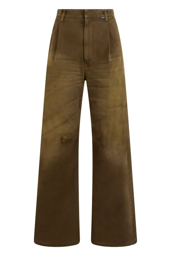 MAISON MARGIELA High-waisted Flared Palazzo Pants