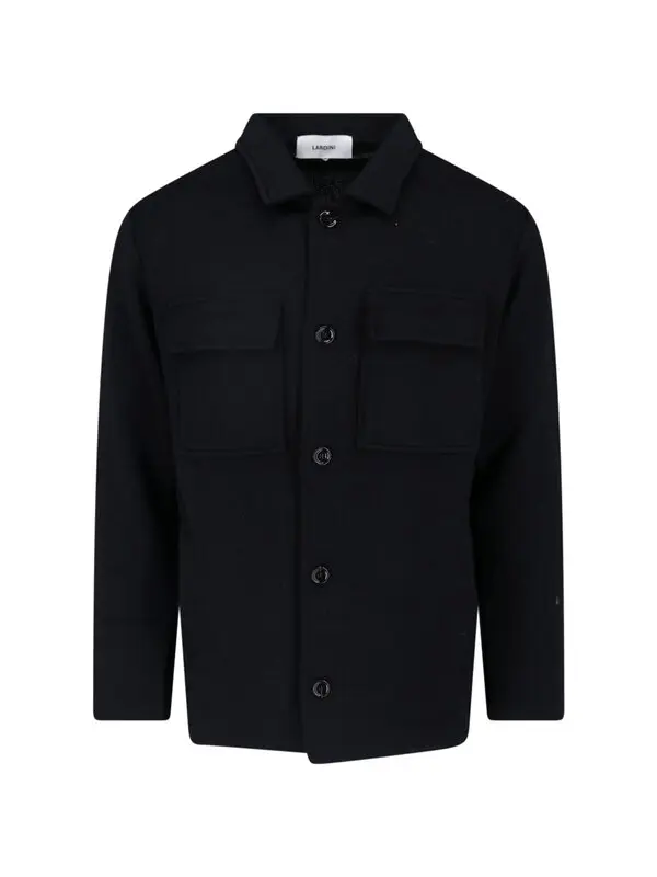 LARDINI Wool Overshirt Jacket