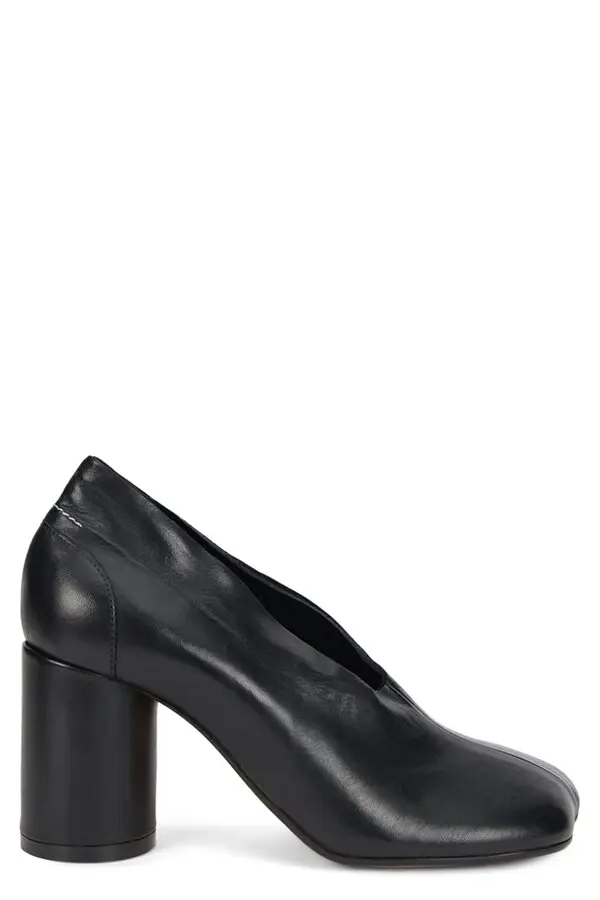 MAISON MARGIELA Nappa Leather High-heeled Court Shoes - Black