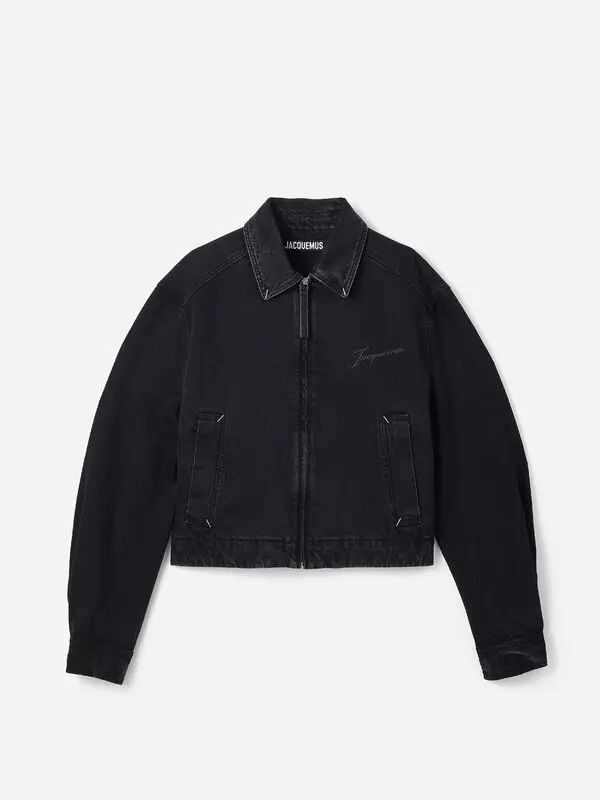 Jacquemus Textured Canvas Zip-up Jacket