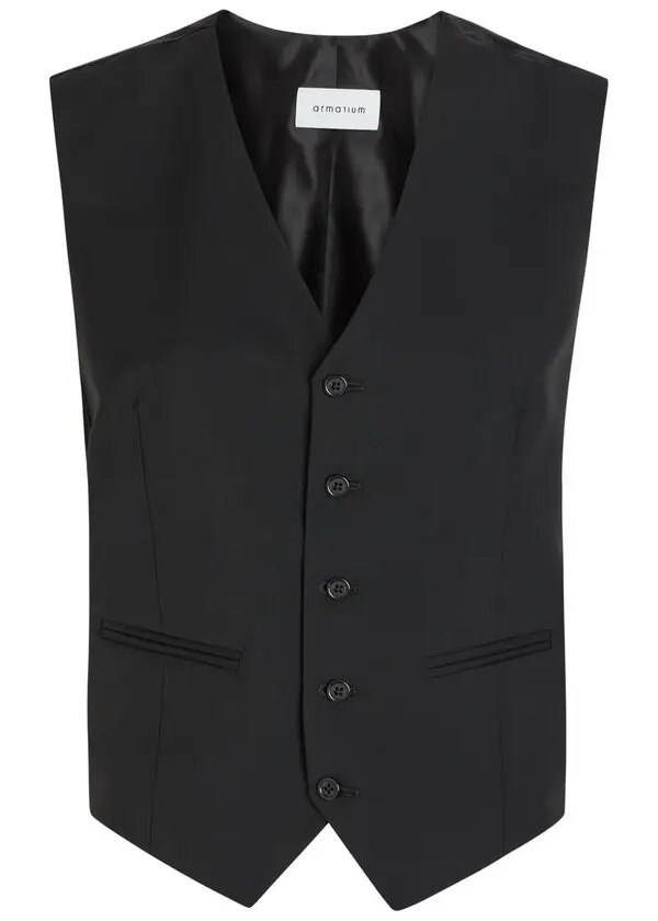 ARMARIUM Wool And Satin Vest
