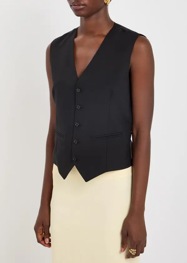 ARMARIUM Wool And Satin Vest