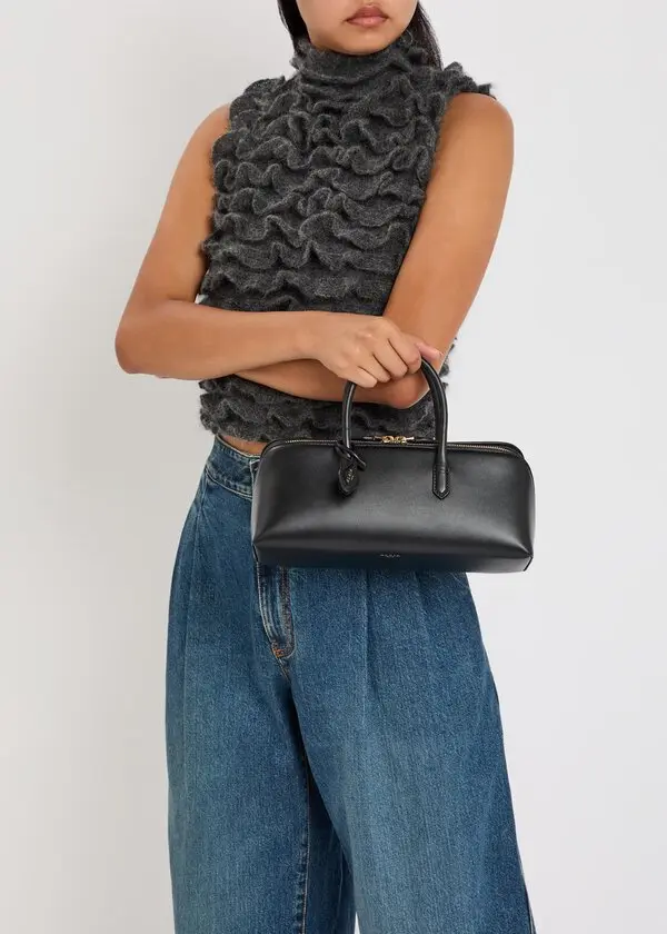 Alaïa Delta Small Leather Top Handle Bag