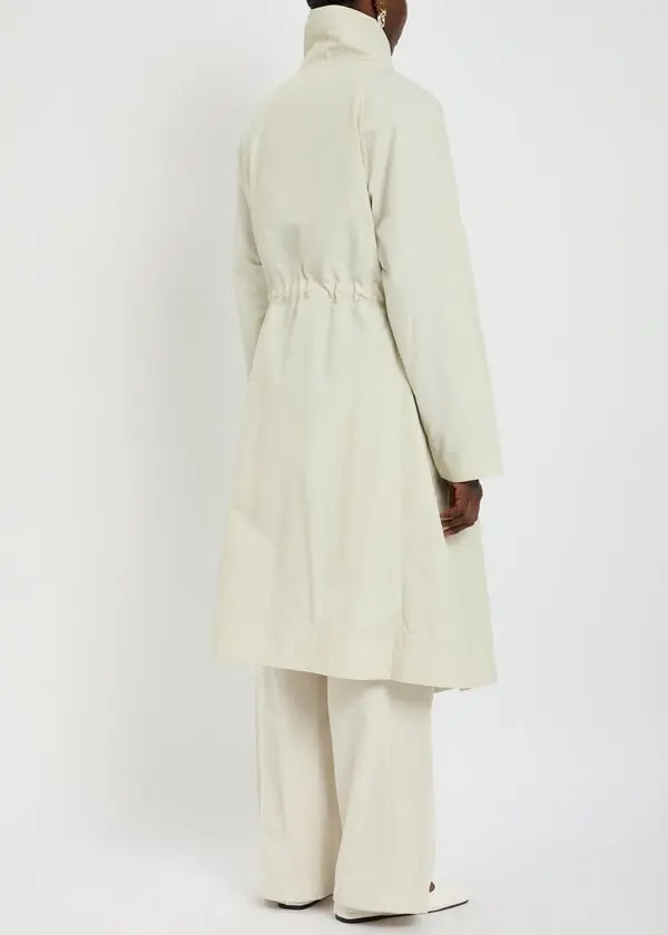 Eileen Fisher Belted Cotton-blend Poplin Coat