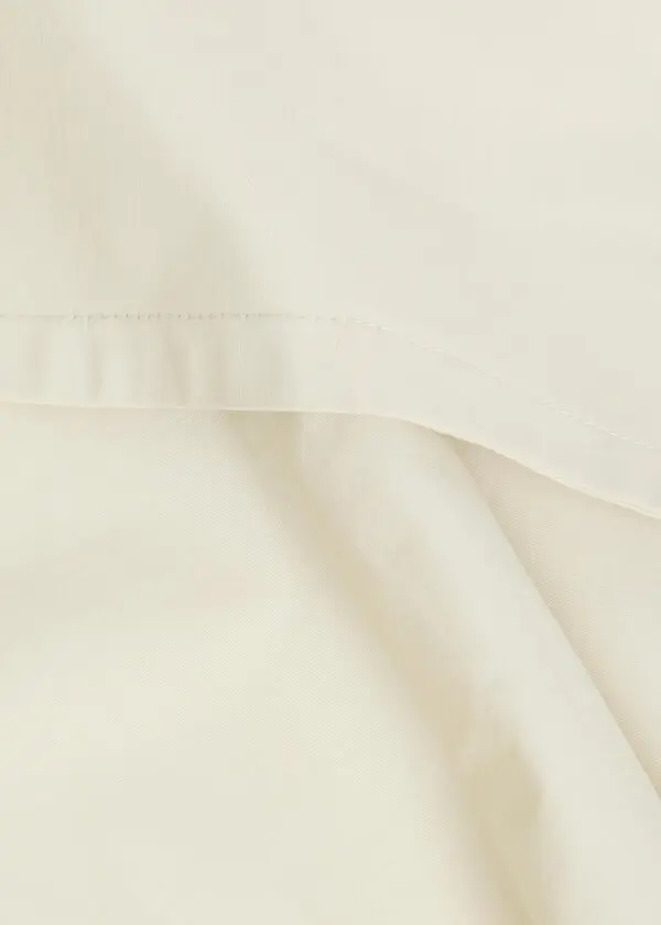 Eileen Fisher Belted Cotton-blend Poplin Coat