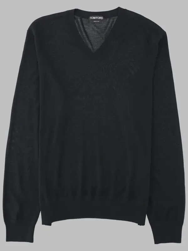 TOM FORD V-neck Fine Knit Pullover
