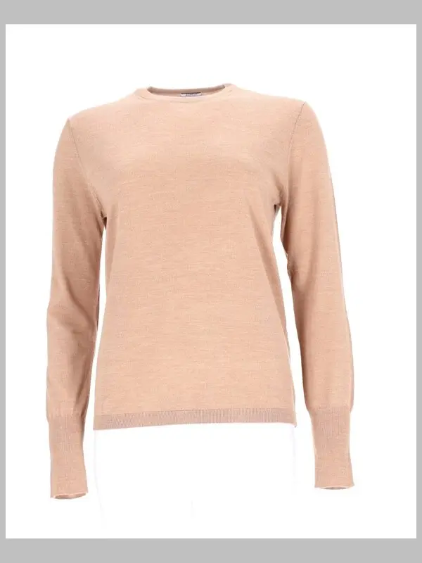 Aspesi Virgin Wool Crewneck Sweater - Beige