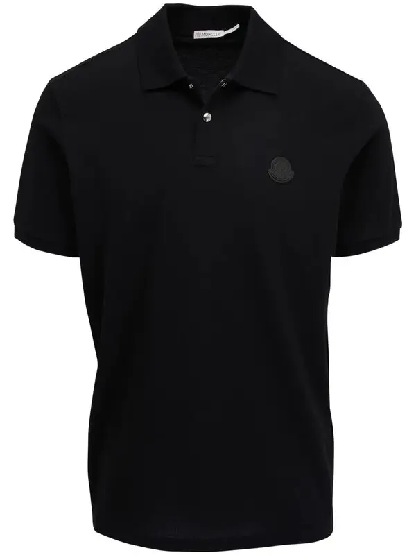 Moncler Short-sleeve Polo Shirt - Black